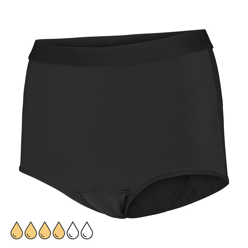 Inkontinens truse Elva High 90 - Svart – Seniorshop